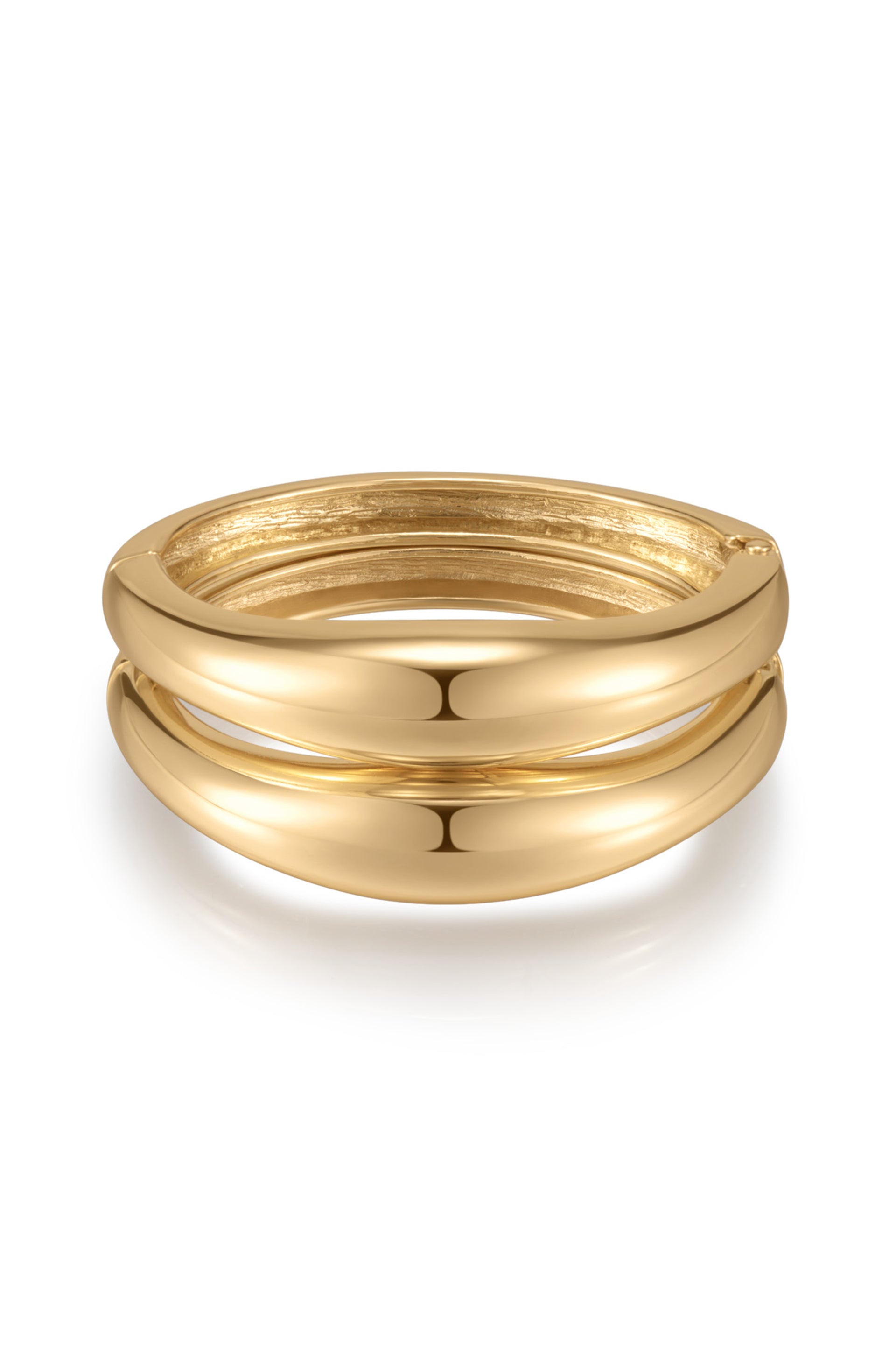 Double Golden Bangle Set – Ettika
