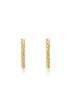 Spun Strands 18k Gold Plated Hoop Earrings – Ettika