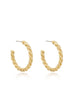 Spun Strands 18k Gold Plated Hoop Earrings – Ettika